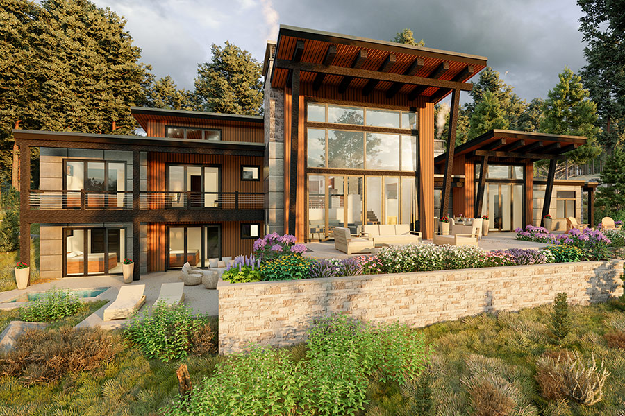 Foothills is a luxurious single-family home design at Whitetail Club ...